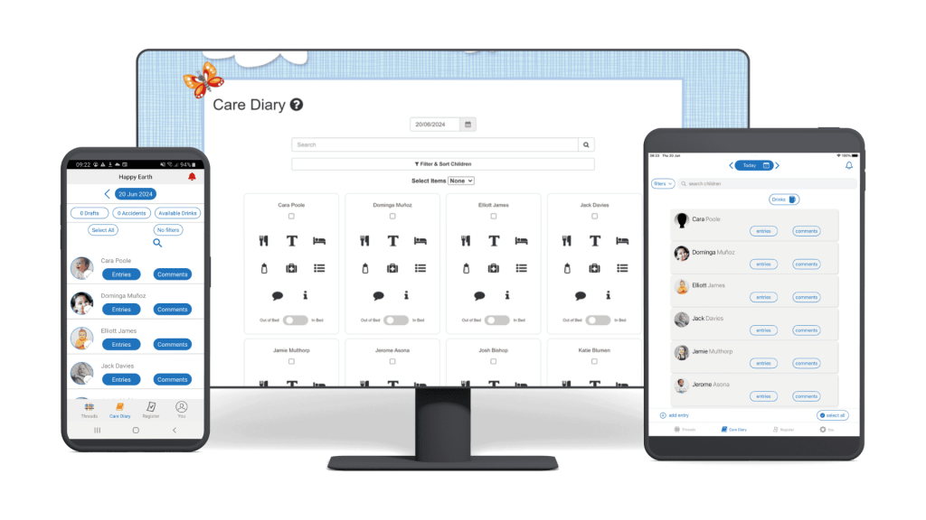 Care Diary - Tapestry Features